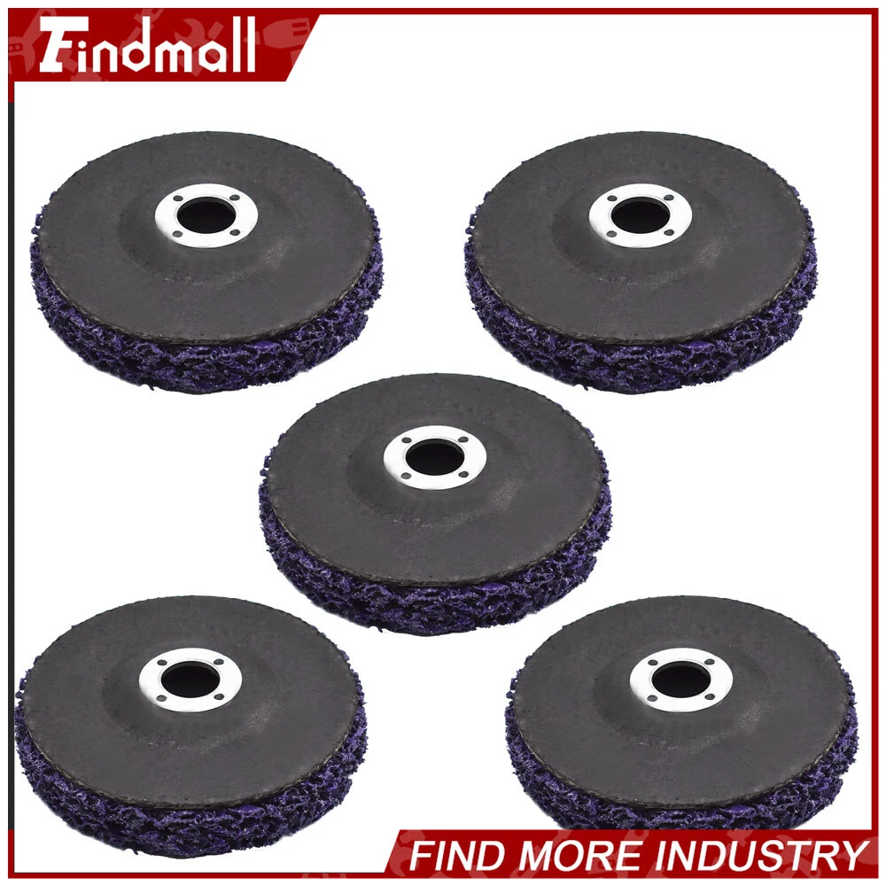 Pack5 4" Poly Strip Disc Wheel Paint Rust Removal Clean For Angle ...