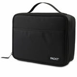 Pac-Kit Freezable Reusable Large Lunch Box with Cooling Gel, Black ...