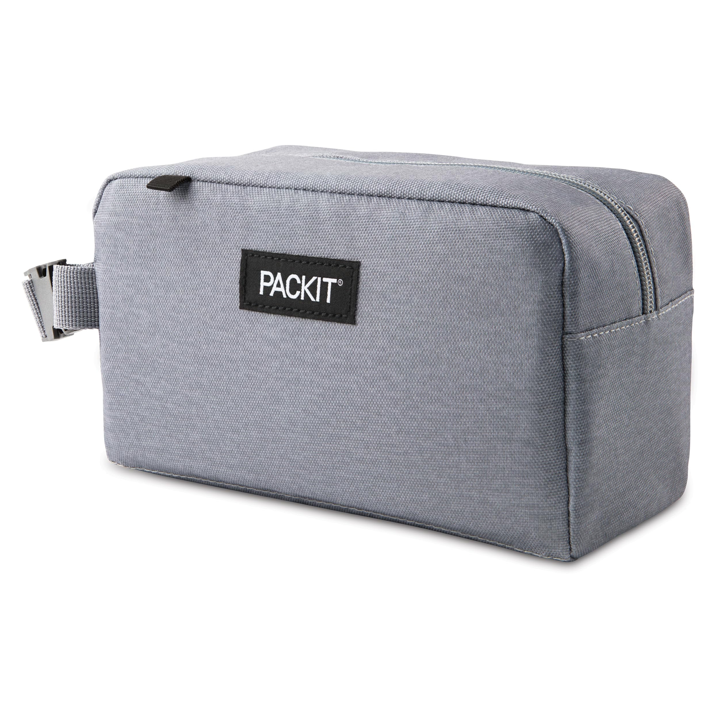 PackIt Freezable Snack Box, Gray Fog, Built with EcoFreeze Technology ...
