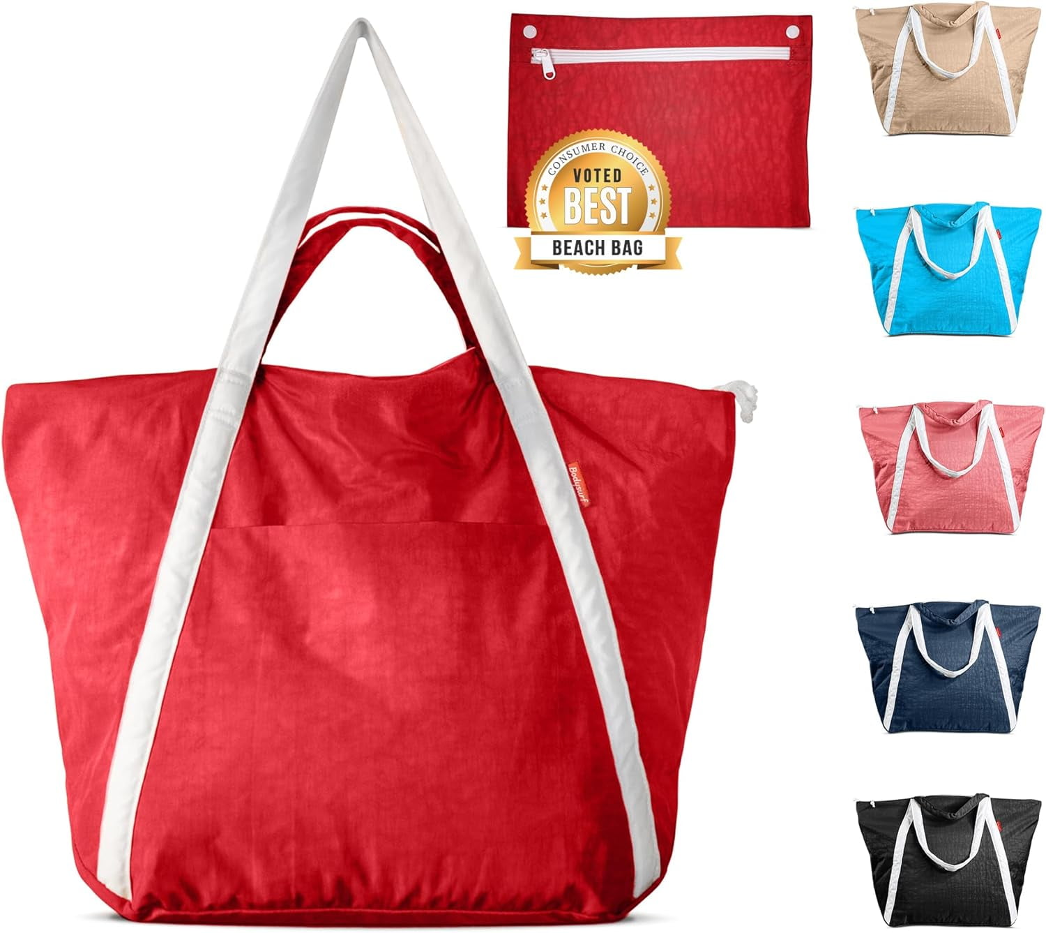 Packable Beach Bag Waterproof Sandproof - Lightweight & Foldable Travel ...