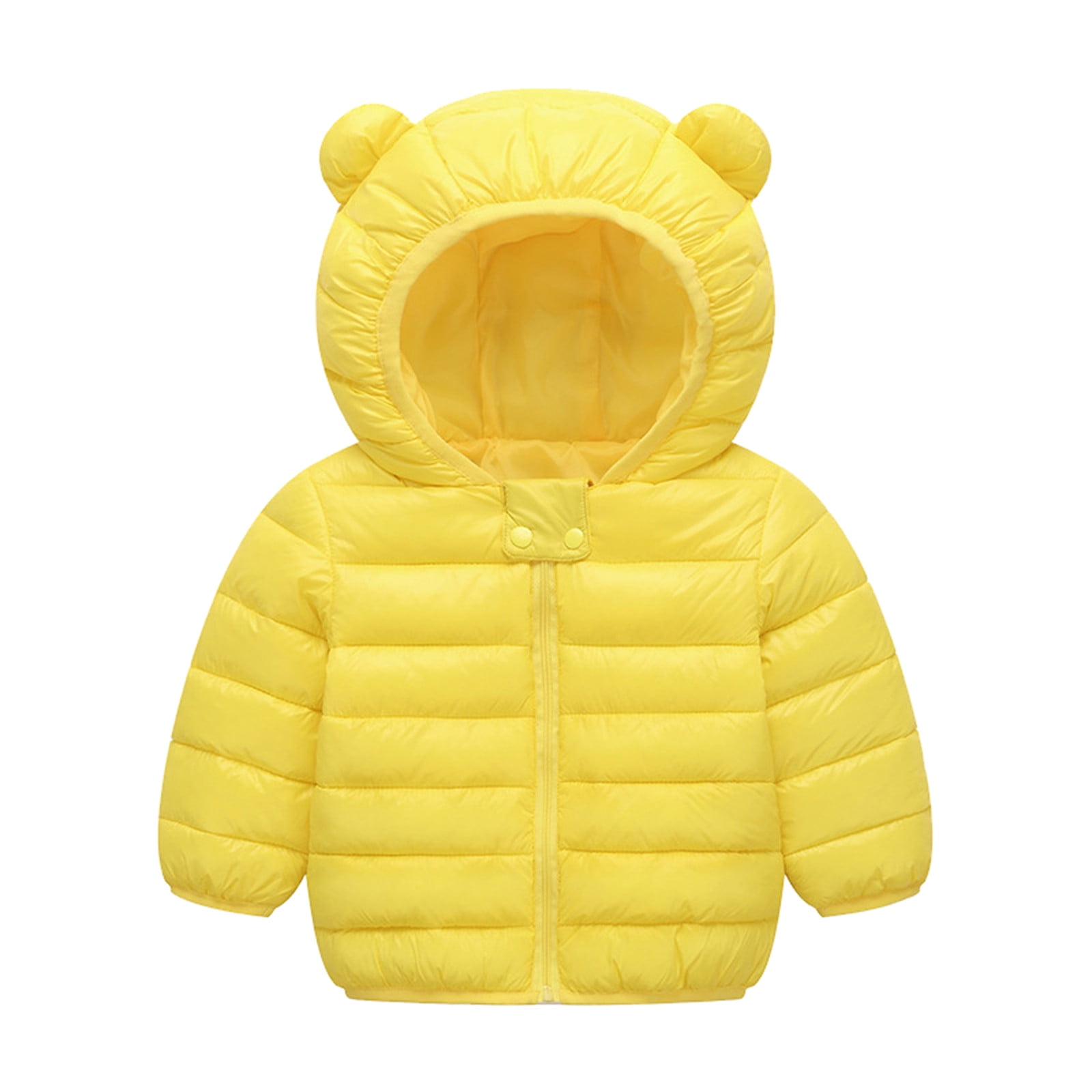 Packable Puffer Jacket Boys Baby Boys Girls Winter Coats Toddler Bear ...