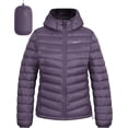 Packable Puffer Jacket Women Pioneer Camp Lightweight Hooded - Walmart.com