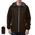 Packable Rain Jacket Men With Reflective Zipper Lightweight Waterproof ...