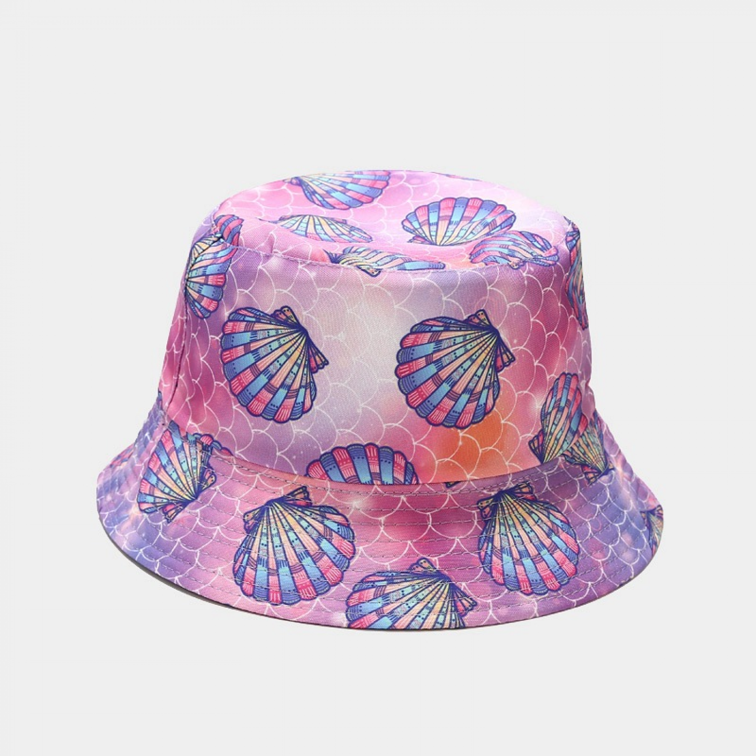 Packable Reversible Sea Animals Printed Fisherman Bucket Sun Hat, Many ...