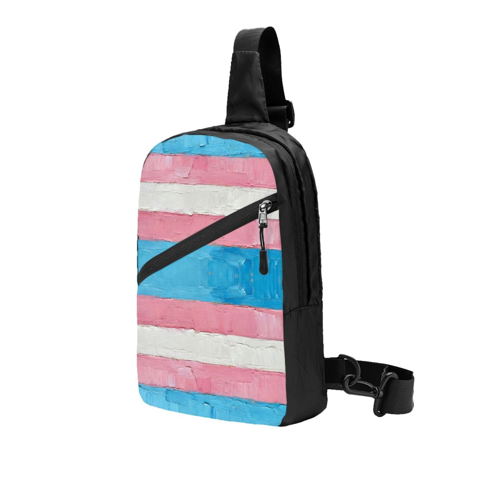 Packable Sling Backpack Transgender Pride Flag Foldable Crossbody ...