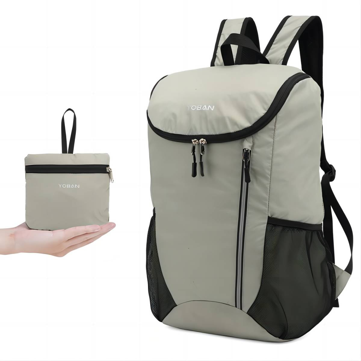 Packable Travel Hiking Backpack for Men Women, 40L Foldable Camping ...