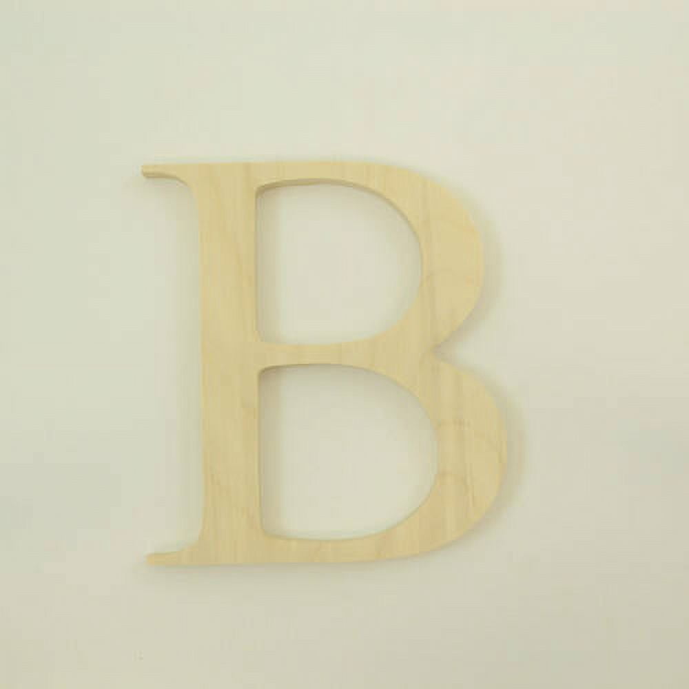 Package of 1, 10 Inch X 1" Thickness Baltic Birch Wood Letter "B" in ...