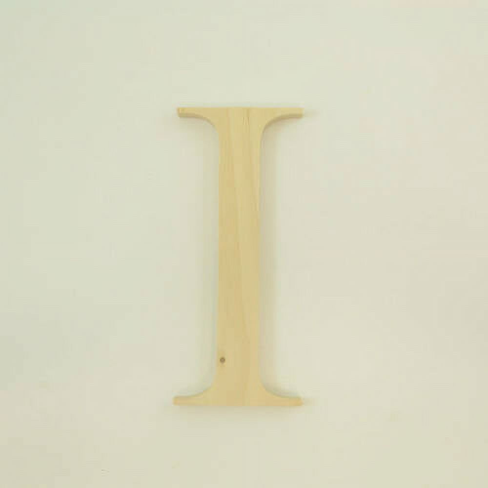 Package of 1, 18 Inch X 1" Thickness Baltic Birch Wood Letter "I" in ...
