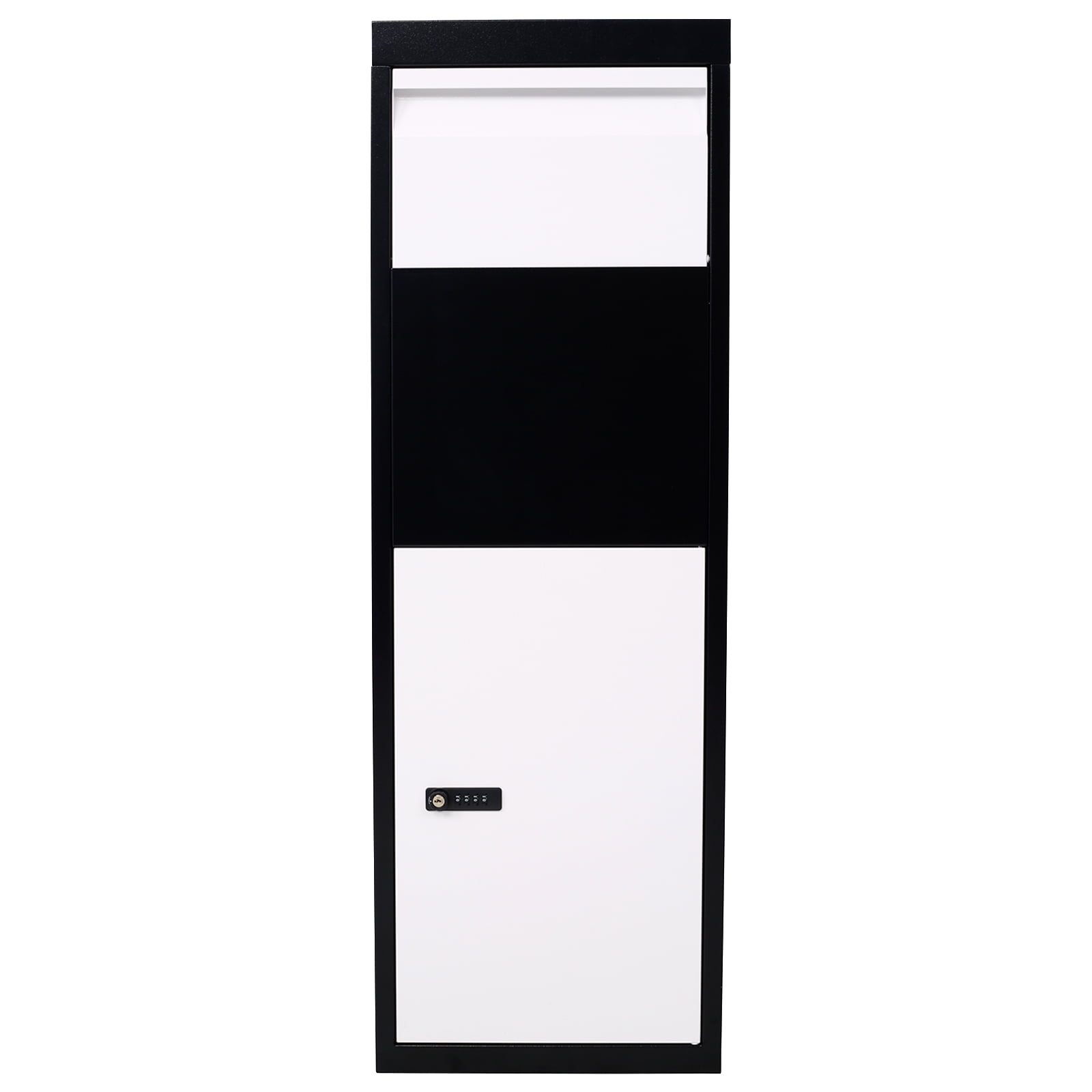 Package Delivery Box, 14'' x 11.3'' x 42'', Galvanized Steel Parcel ...