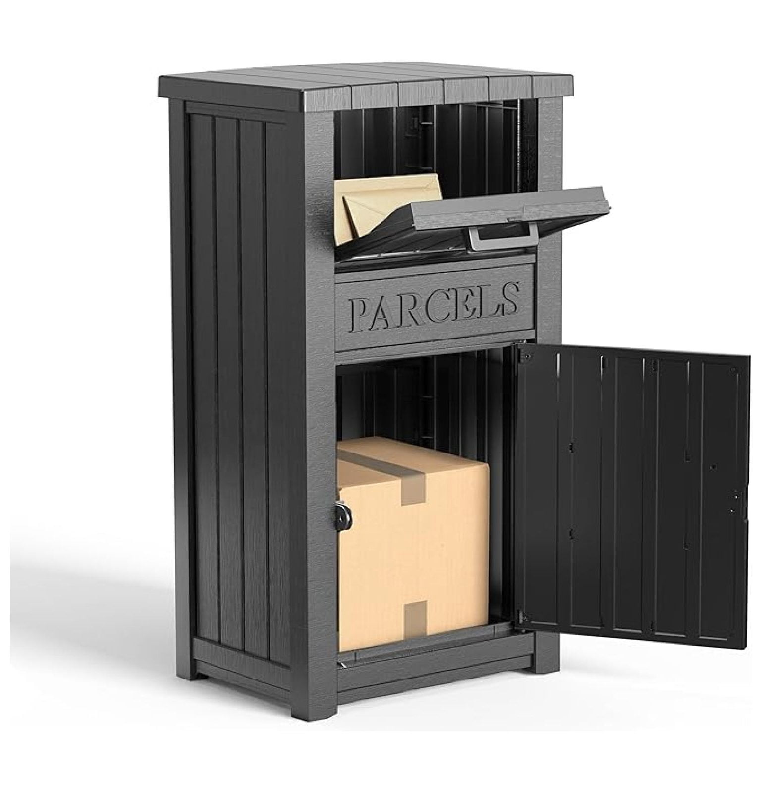 Package Delivery Box Outdoor, Weatherproof & UV Resistant Resin Storage ...