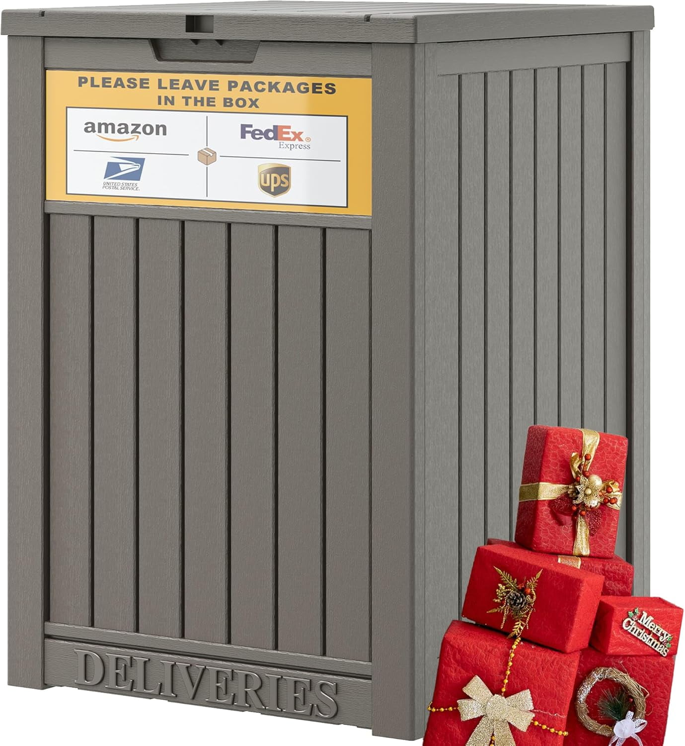 Package Delivery Box for Outside, 48 Gallon Storage Box with Lockable ...