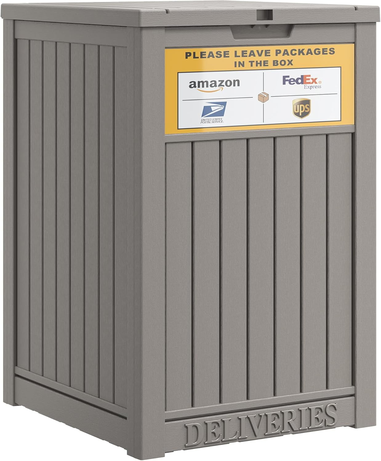 Package Delivery Box for Outside with Delivery Sign, 48 Gallon Storage ...