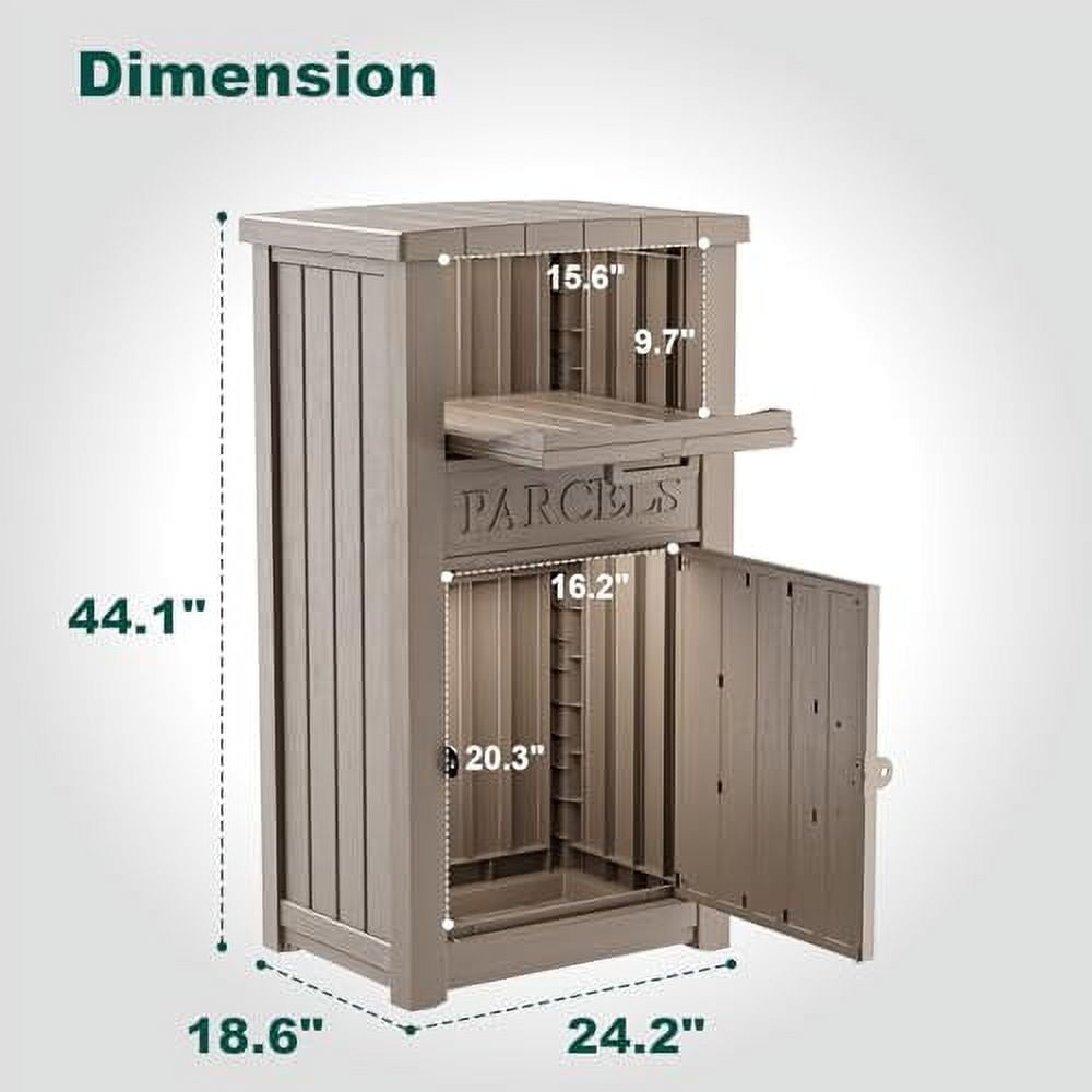 Package Delivery Box for Outside, Large Parcel Drop Box with Lockable ...