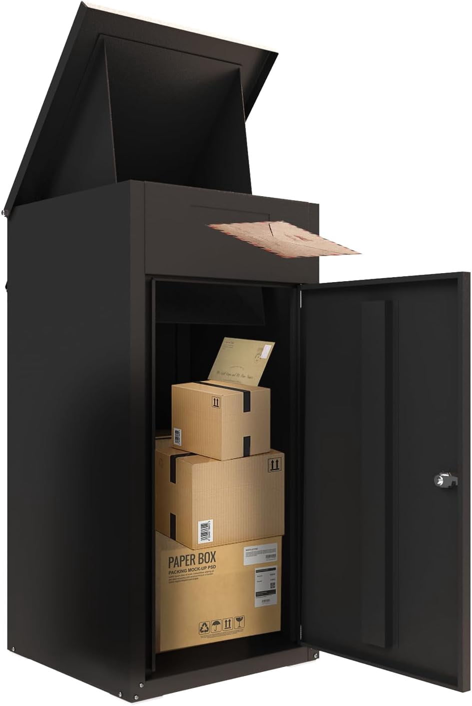 Package Delivery Box for Outside,Lockable Anti-Theft Parcel Drop Box ...