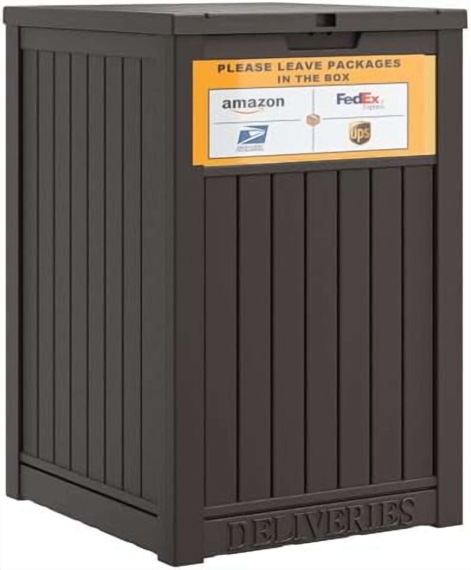 Package Delivery Box for Outside, 48 Gallon Storage Deck Box with ...