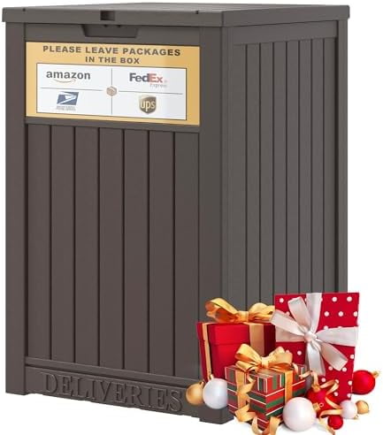 Package Delivery Box for Outside, 48 Gallon Storage with Lockable ...