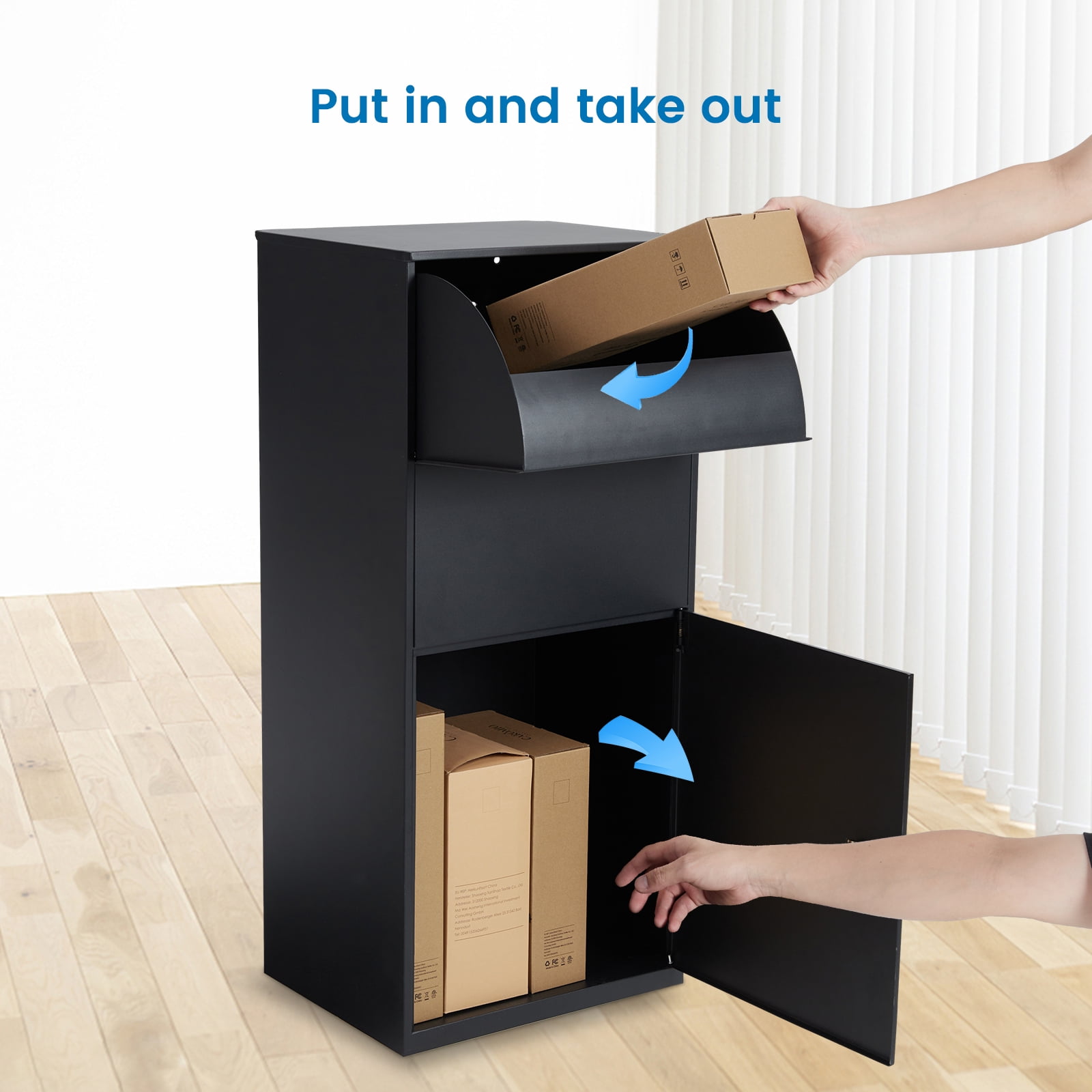 Package Delivery Box for Outside, Large Locking Mailbox for Parcel ...