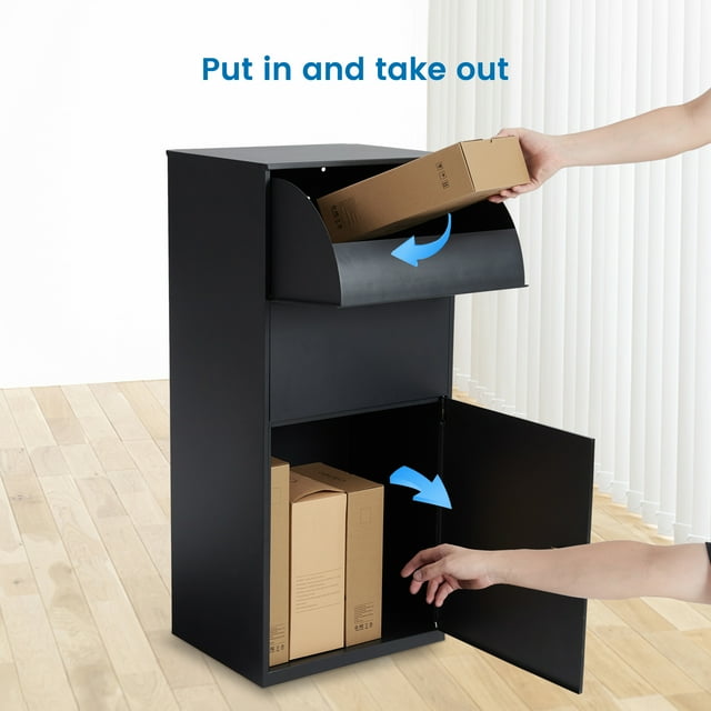 Package Delivery Box for Outside, Large Locking Mailbox for Parcel ...