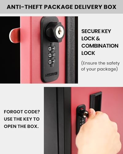 Package Delivery Boxes for Outside, Extra Large Lockable Parcel Drop ...