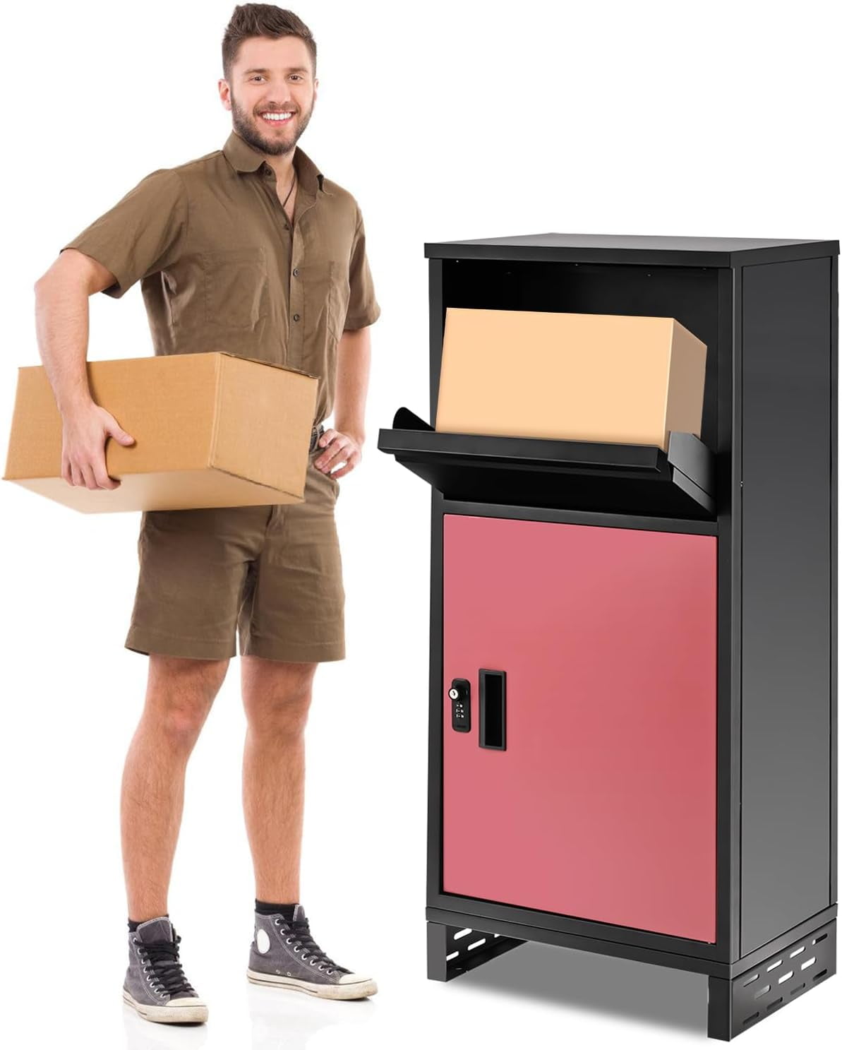 Package Delivery Boxes for Outside, Parcel Drop Box for Outside Anti ...