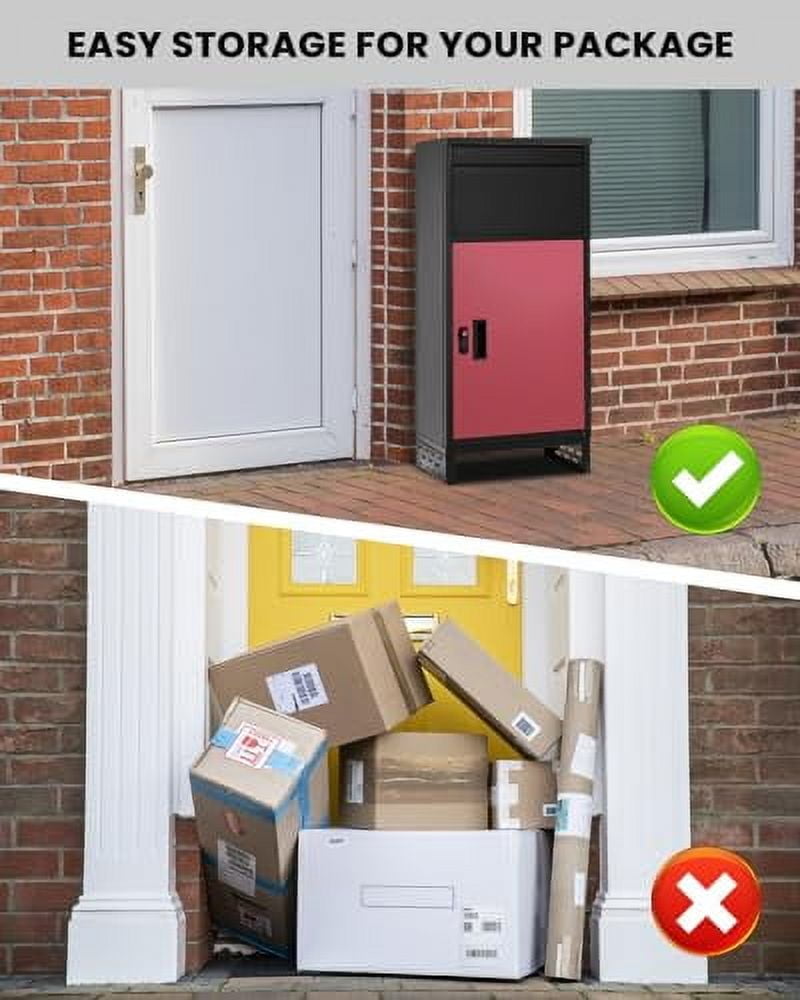 Package Delivery Boxes for Outside, Parcel Drop Box for Outside Anti ...