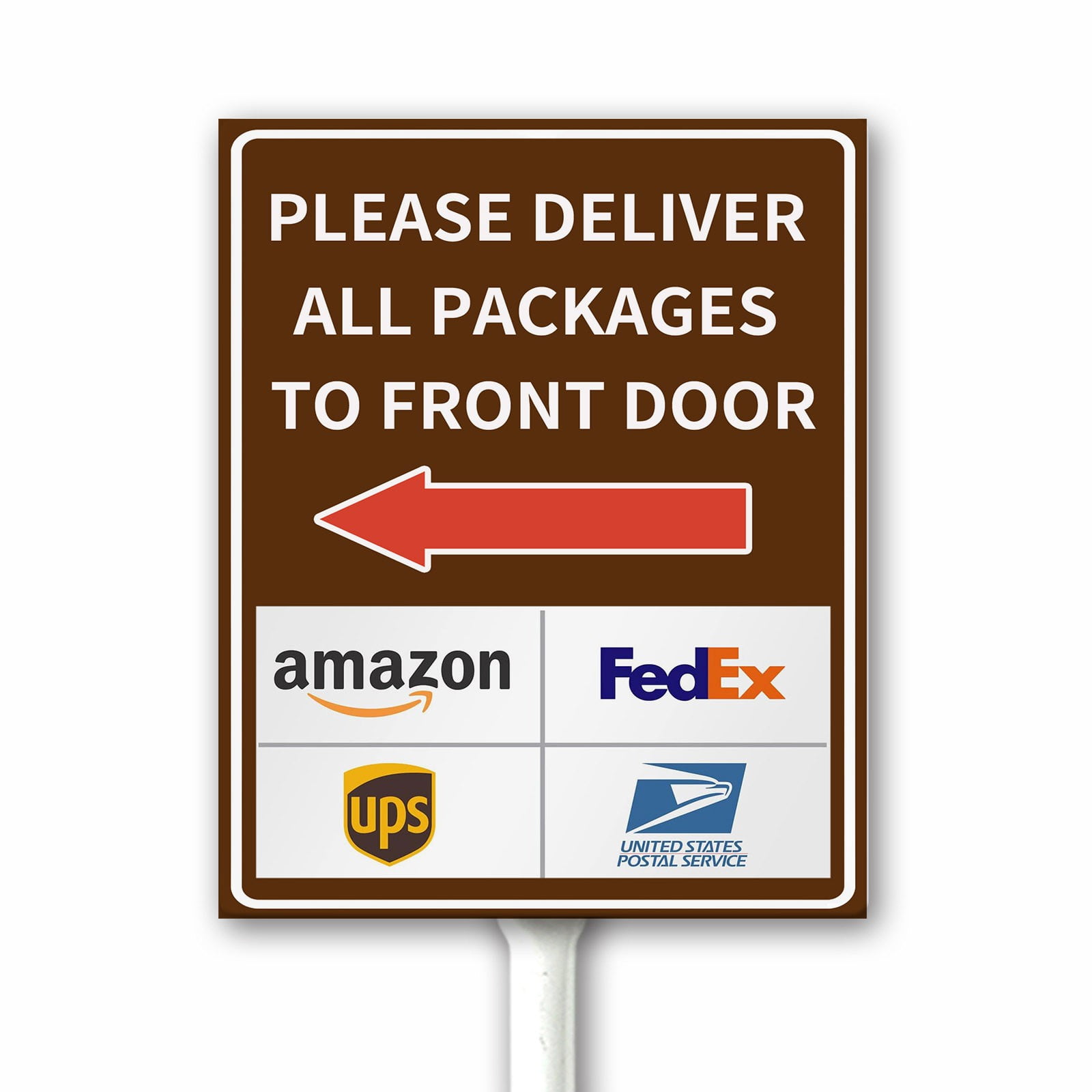 Package Delivery Sign for Outside, Please Deliver All Packages To The ...