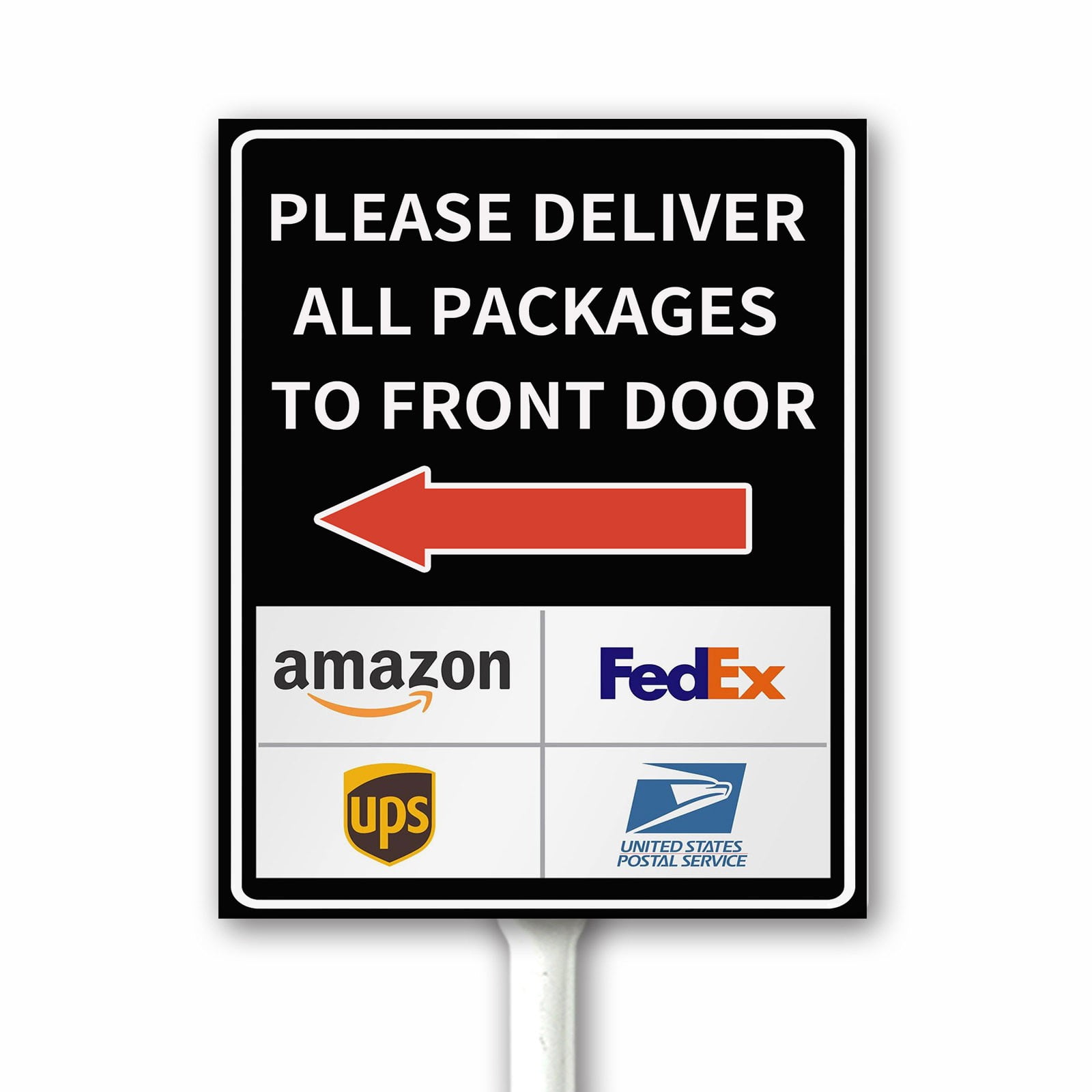 Package Delivery Sign for Outside, Please Deliver All Packages To The ...