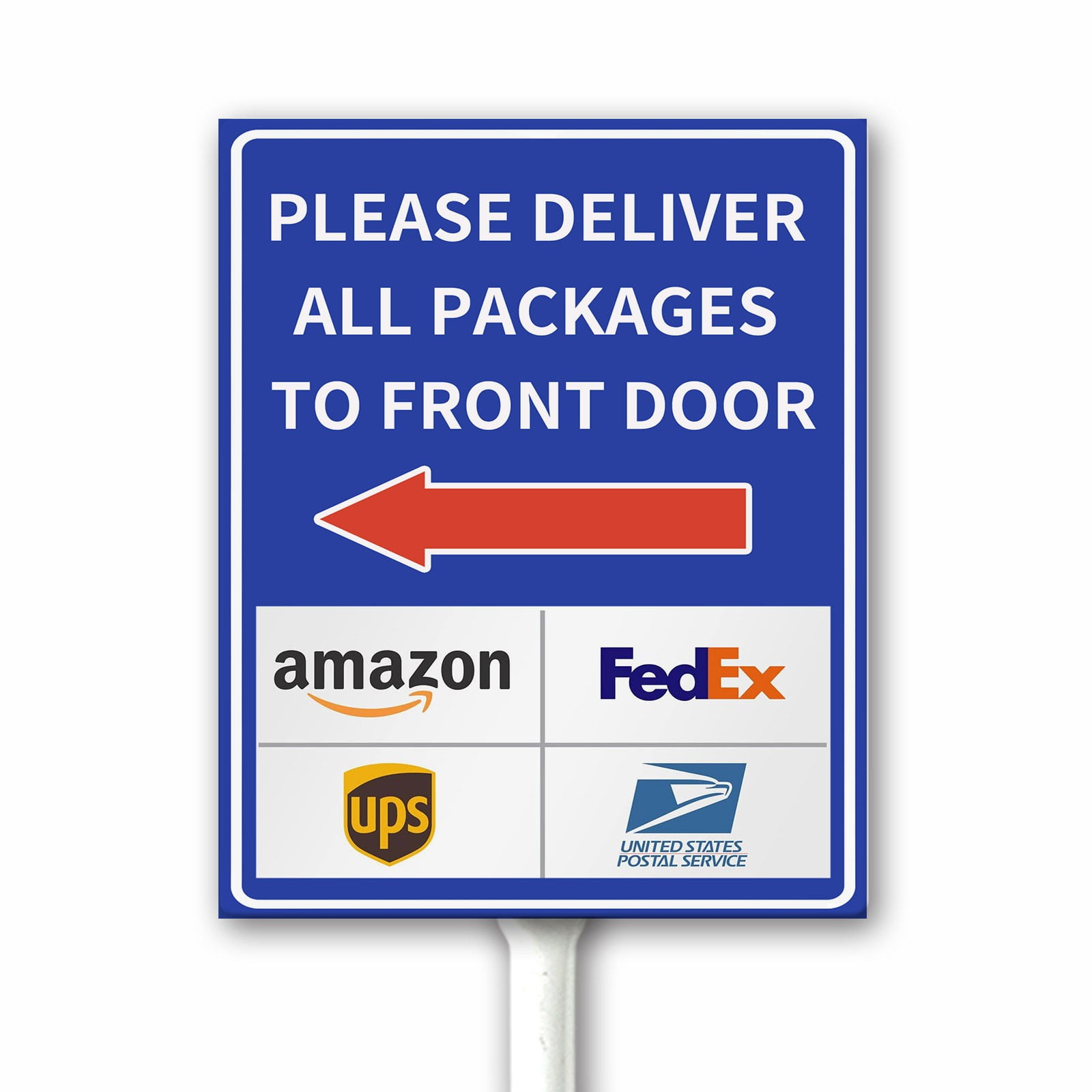 Package Delivery Sign for Outside, Please Deliver All Packages To The ...