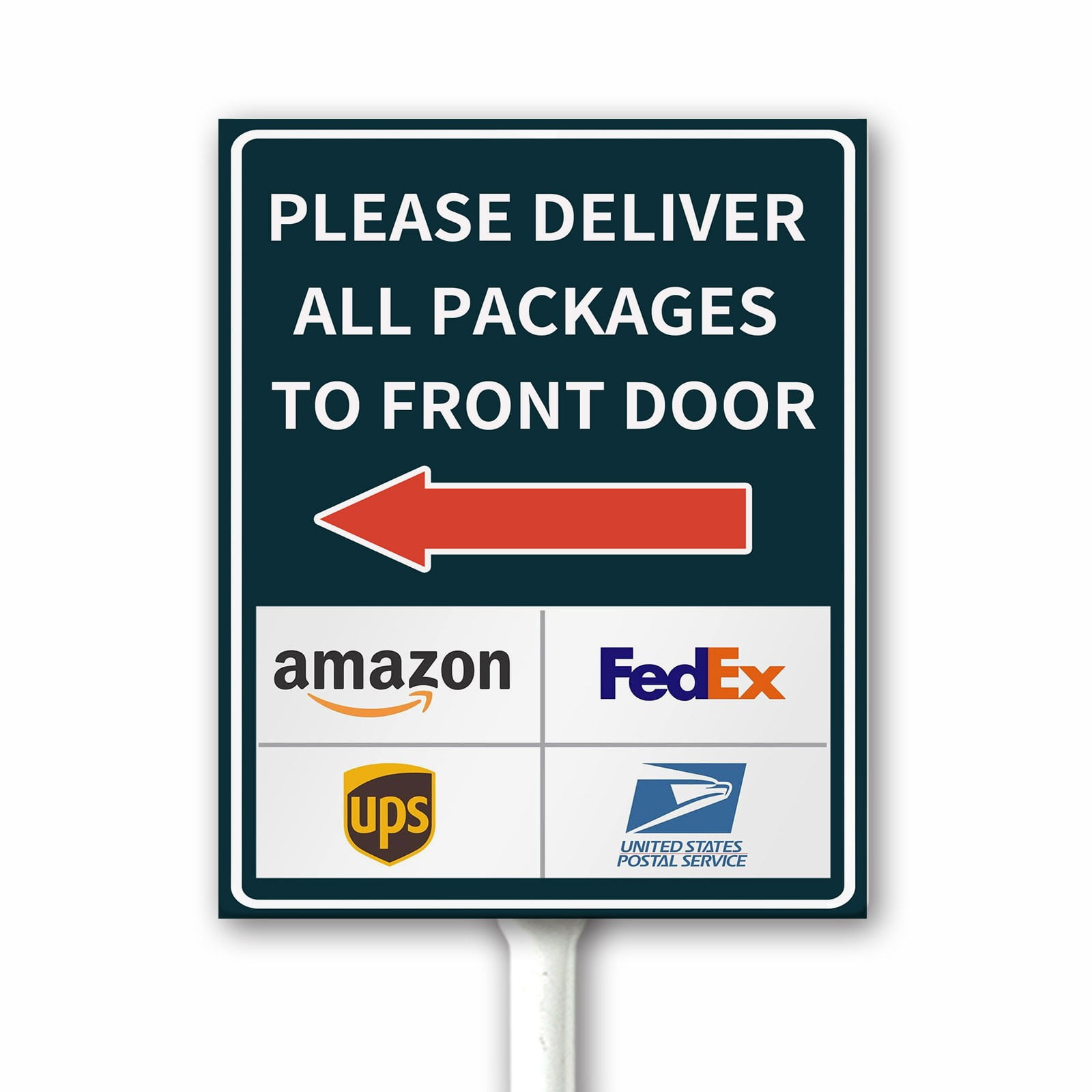 Package Delivery Sign for Outside, Please Deliver All Packages To The ...