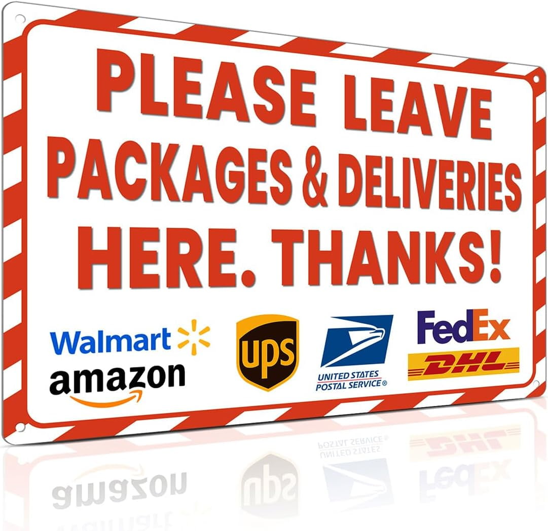 Package Delivery Sign for Outdoor Use - Please Leave Packages ...