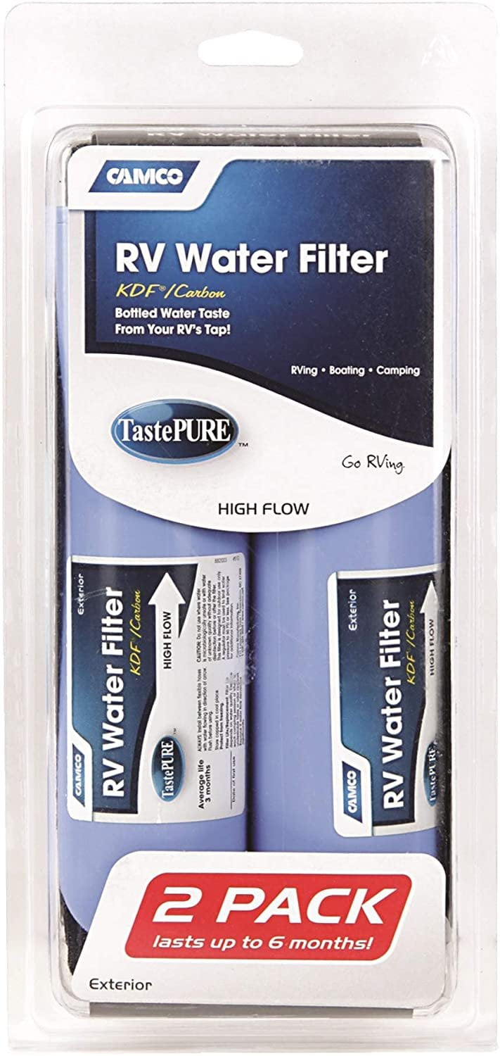 Package Of 2 Camco 40045 TastePURE Inline Large Capacity Filter 2-Pack ...