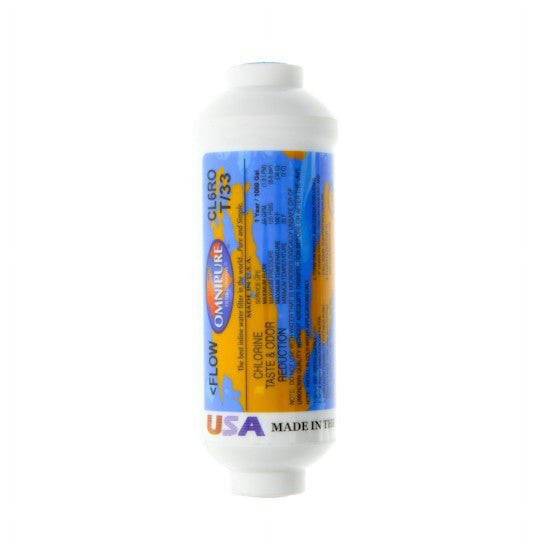 Package Of 4 Omnipure CL6ROT33-B GAC Inline Water Filter - Walmart.com