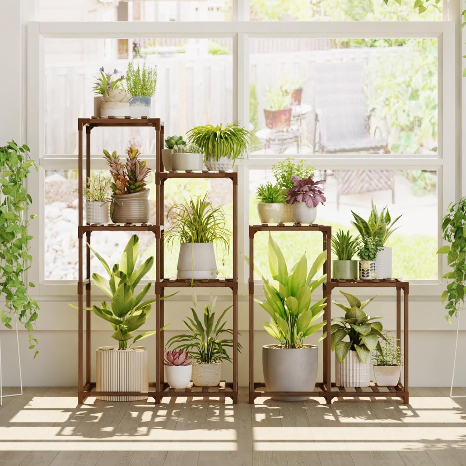 Package Plant Stands Combo Indoor Outdoor Plants Stands for Living Room ...