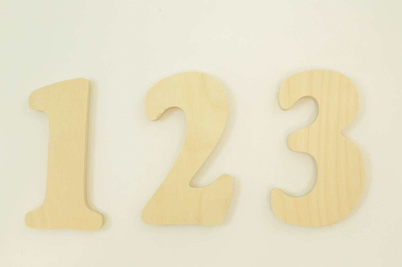Package of 1, 18 Inch X 1" Baltic Birch "0 (Zero)" Plywood Numbers In ...