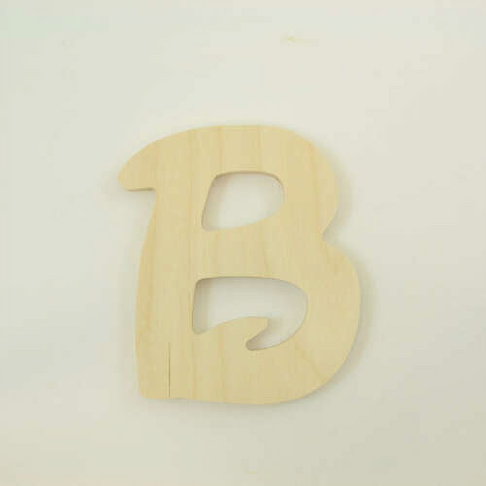 Package of 1, 18 Inch X 1" Thickness Baltic Birch Wood Letter "B" in ...