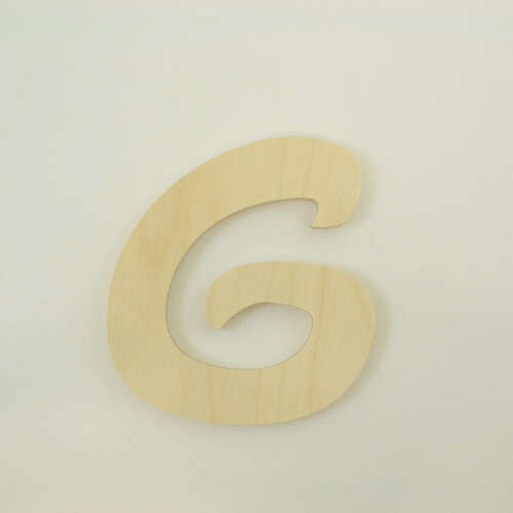 Package of 1, 18 Inch X 1" Thickness Baltic Birch Wood Letter "G" in ...