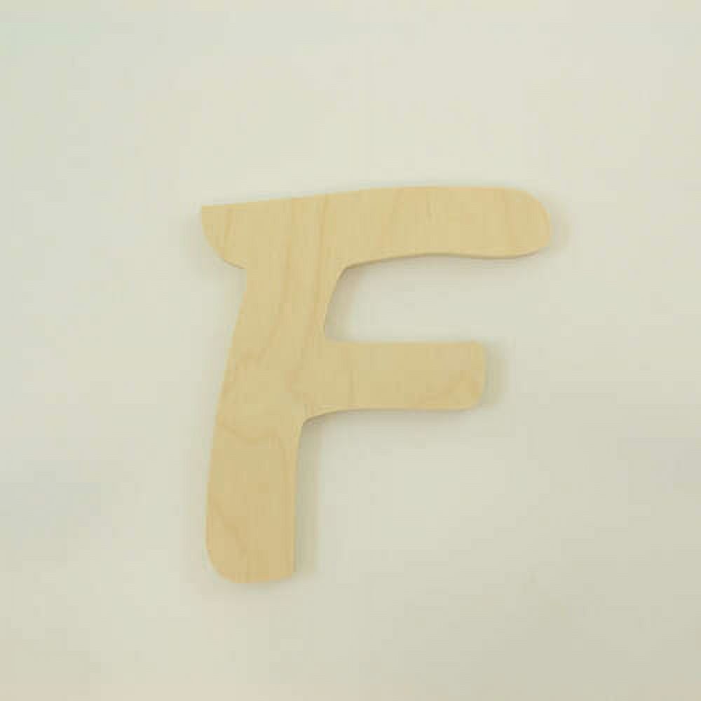 Package of 1, 8 Inch X 1" Thickness Baltic Birch Wood Letter "F" in The ...