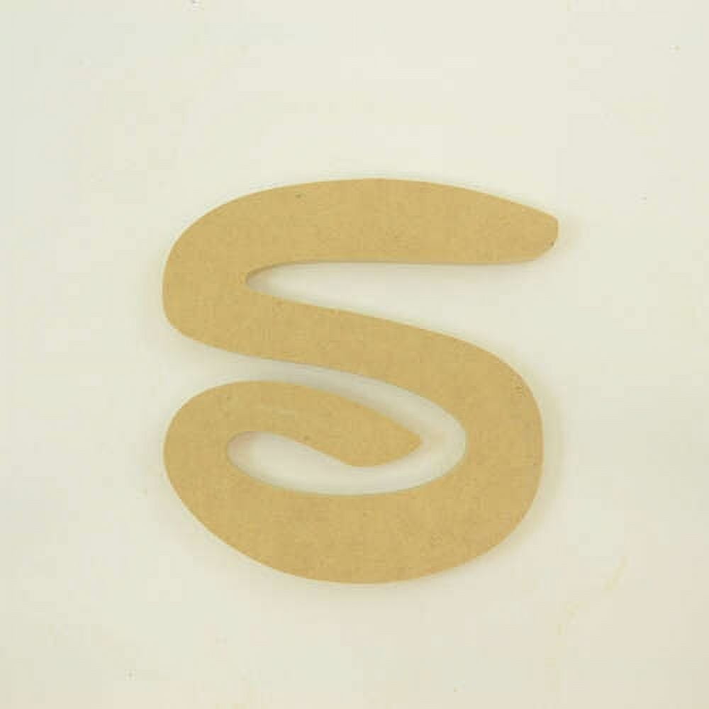 Package of 1, "S" 12 Inch X 3/4" MDF Letters In The Waltograph Font ...