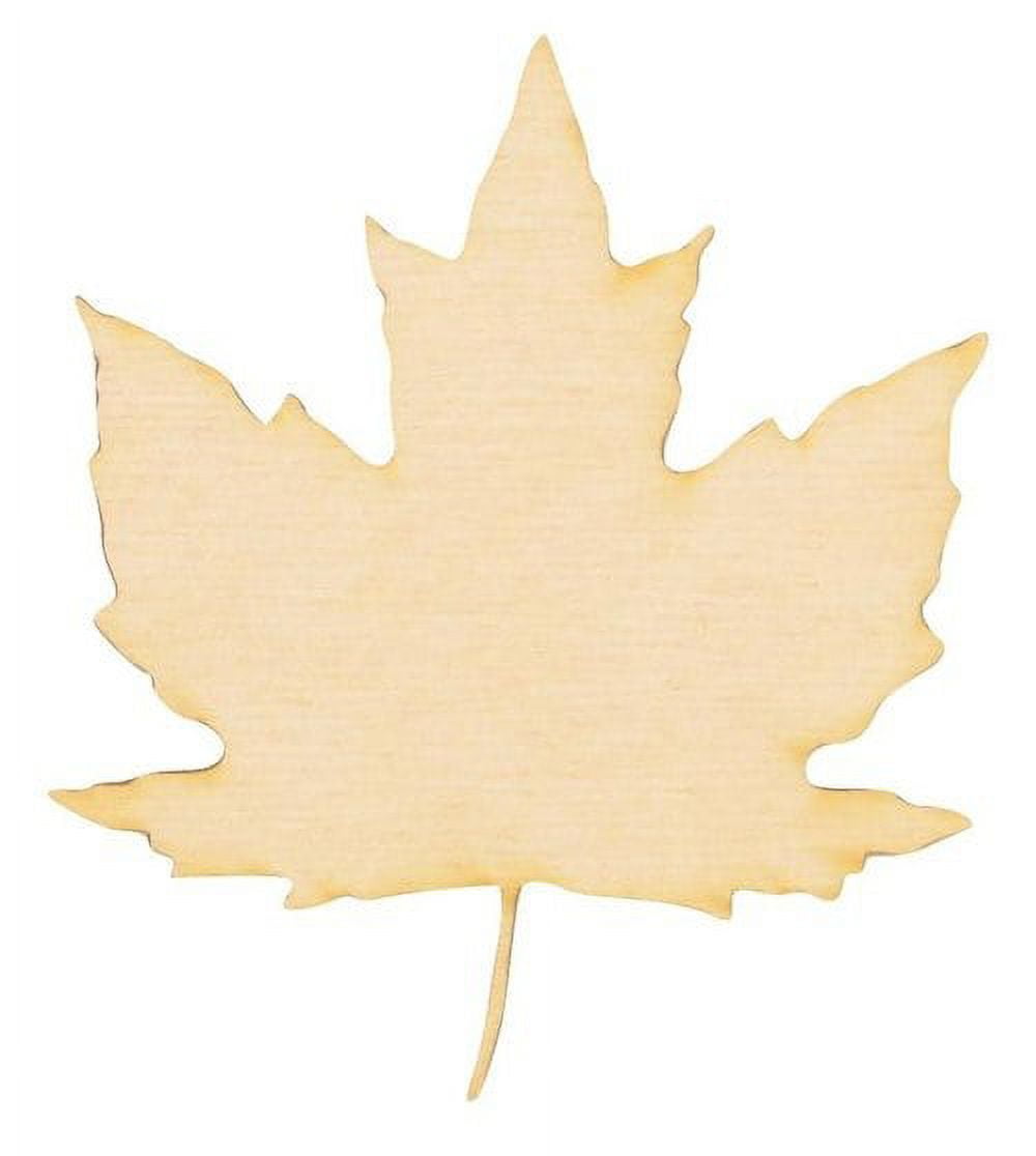 Package of 10, Small 3. 5" X 4" 1/8" Baltic Birch Plywood Maple Leaf ...