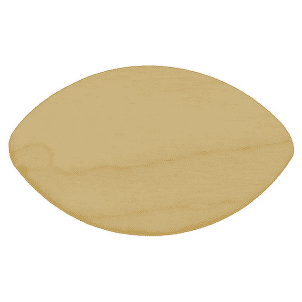 Package of 10, Small 4. 5" X 2. 75" 1/4" Baltic Birch Plywood Football ...