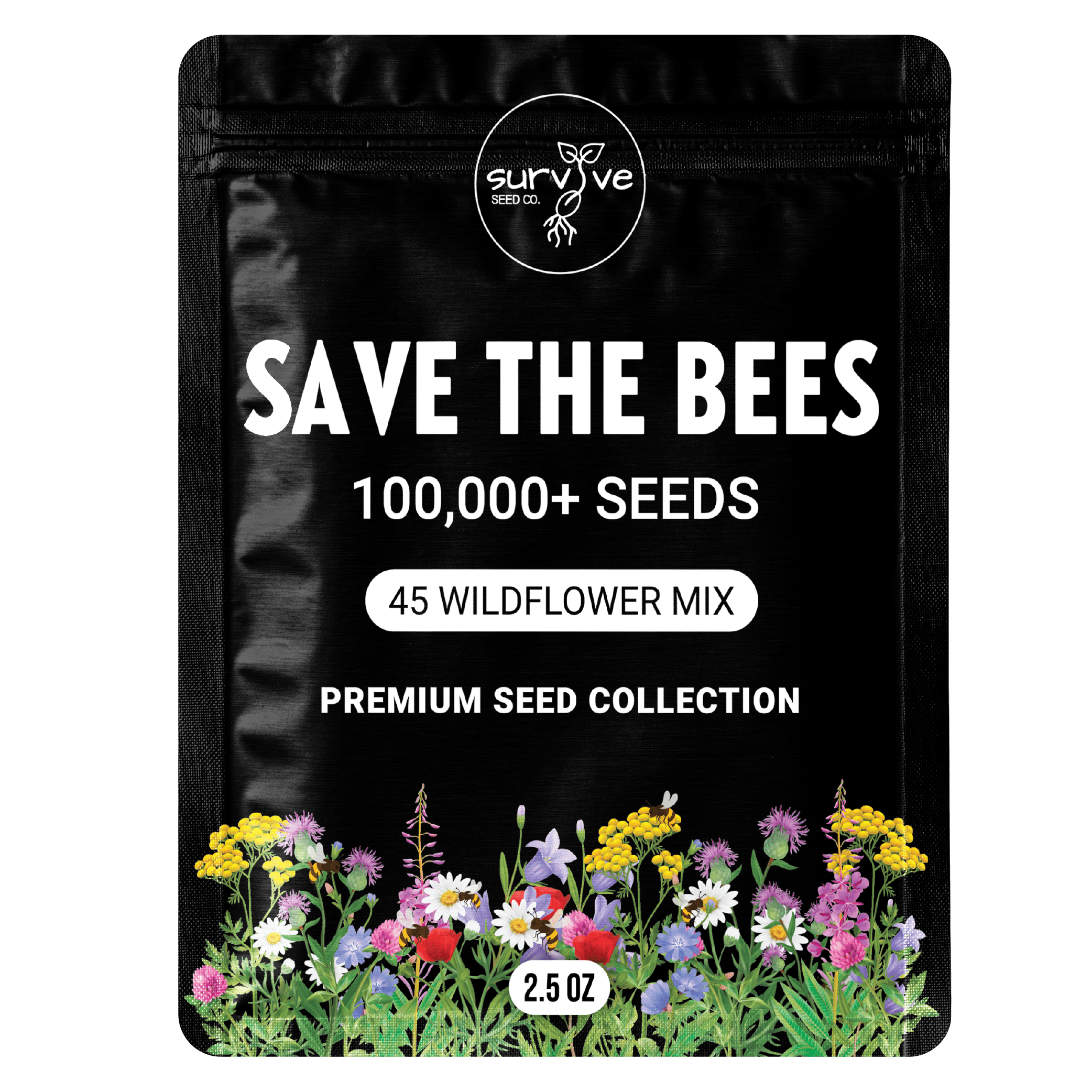 Package Of 100000 Wildflower Seeds Save The Bees Wild Flower Seeds