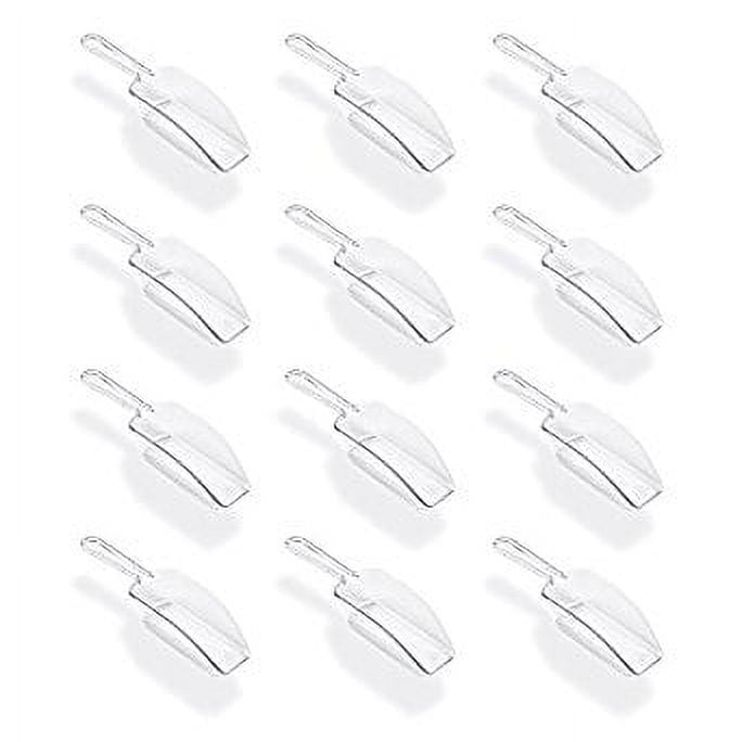Package of 12 Candy Scoops - Clear Small Plastic Scoops for Wedding and ...