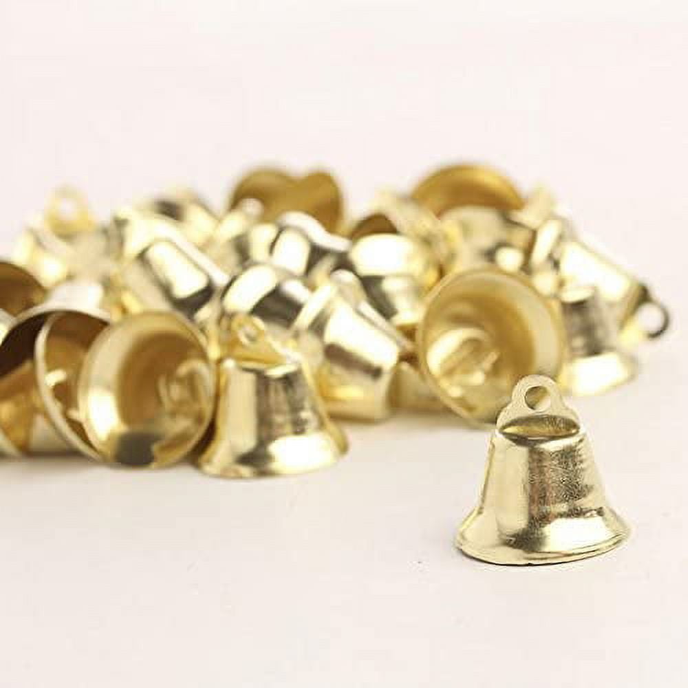 Package of 144 Miniature Shiny Metallic Gold Liberty Bells for Crafting ...