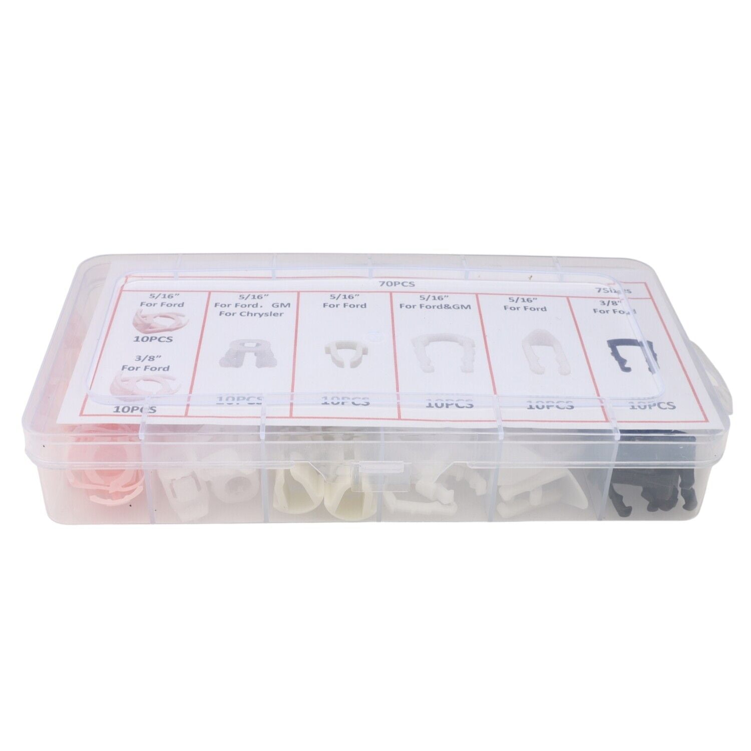 Package of 70 Pieces Fuel Line Retainer Clip Car Clip Assortment Fit ...