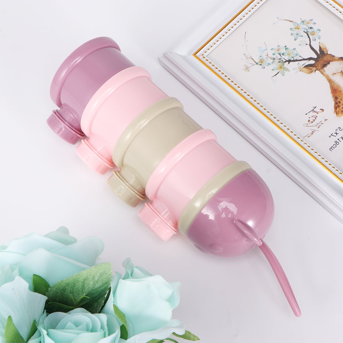 FRCOLOR Milk Storage Container Milk Powder Box Food Grade PP 1Set ...