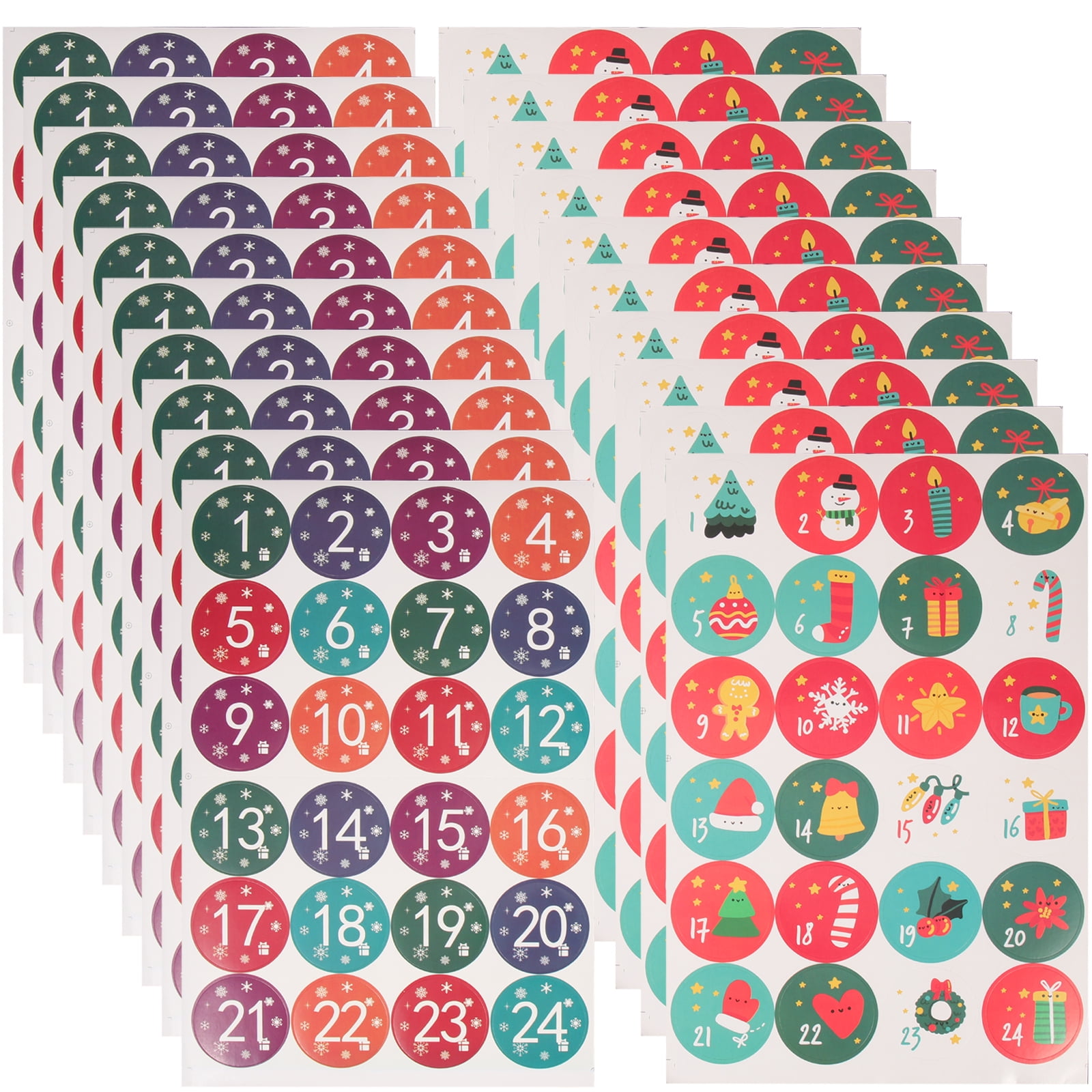 Packaging Labels, 20 Sheets of Christmas Sticker Countdown Packing ...