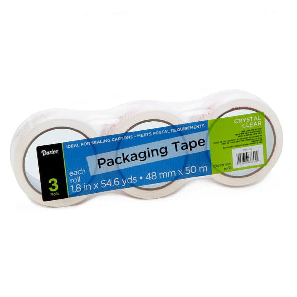 Packaging Tape: Dispenser Refill, Clear, 3 Pack - Walmart.com