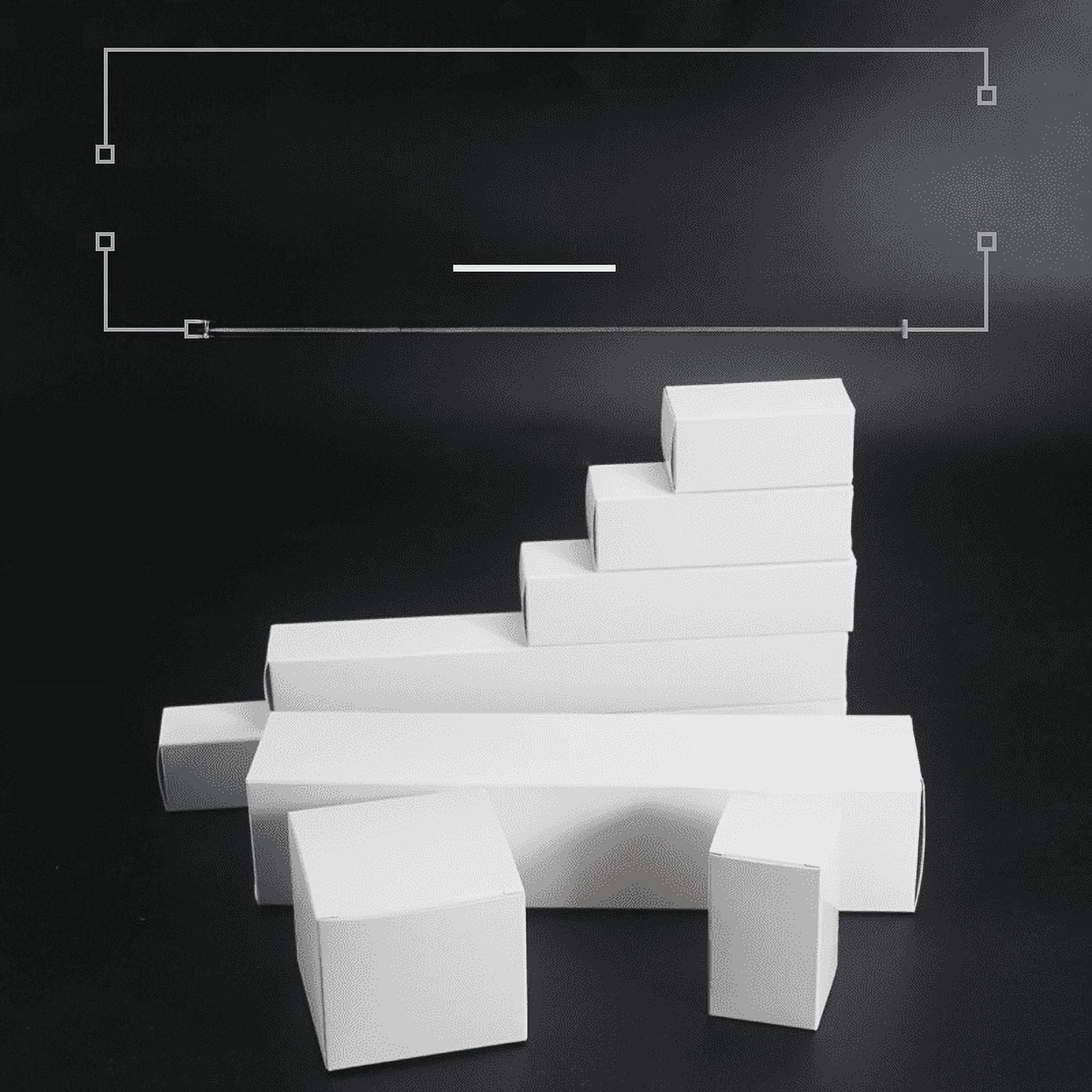 Packaging box color box small white box square thick folding Kraft ...