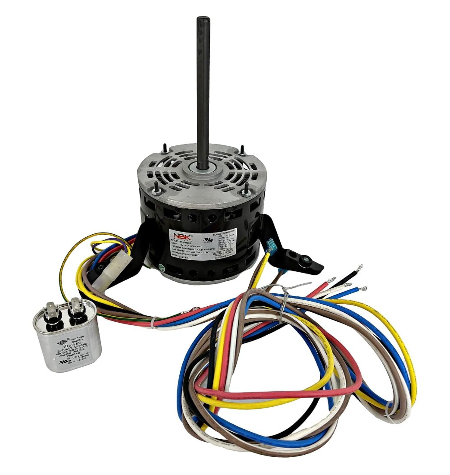 Packard 43785 Direct Drive Torsion HVAC Blower Fan Motor, 1/3 , 115V ...