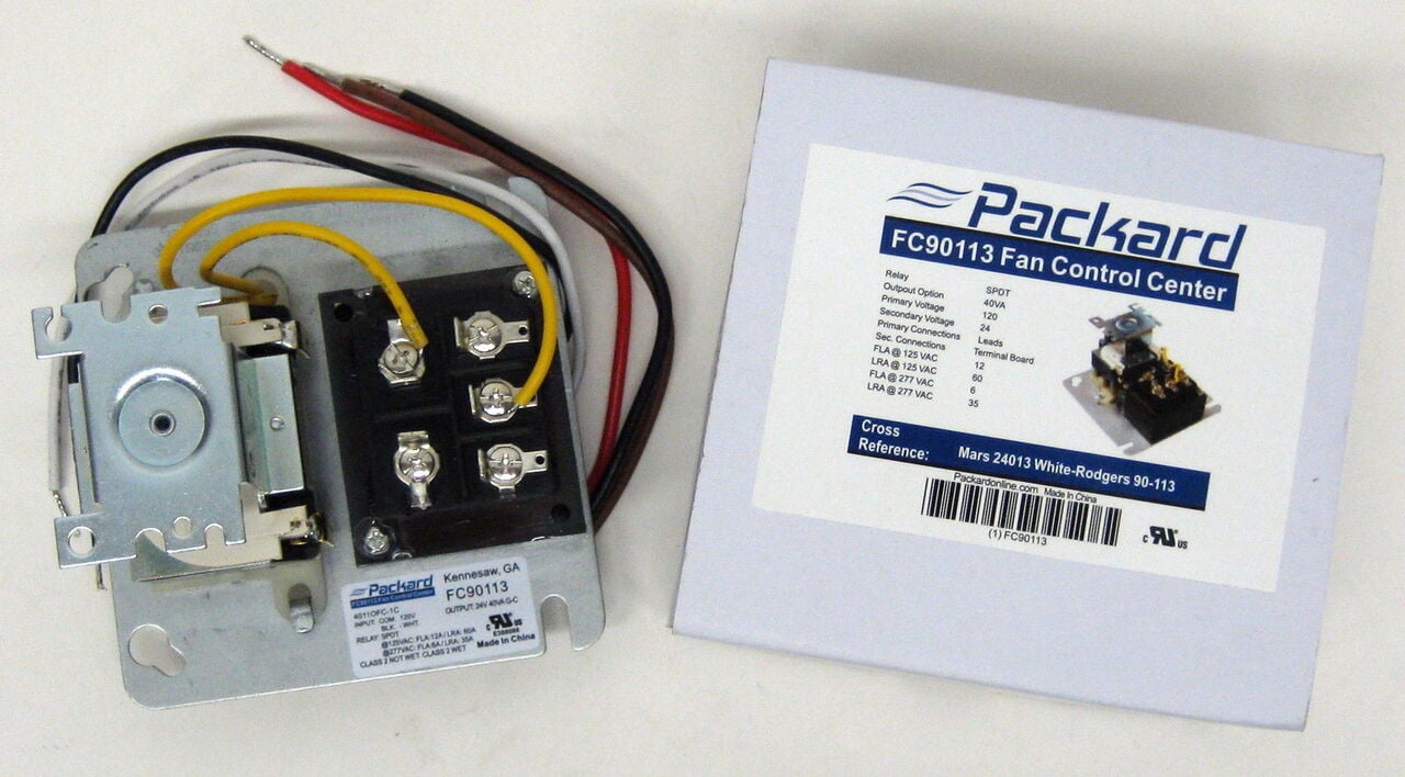 Packard 90-113 90-113 Fan Center Relay Transformer SPDT 120V 24V ...